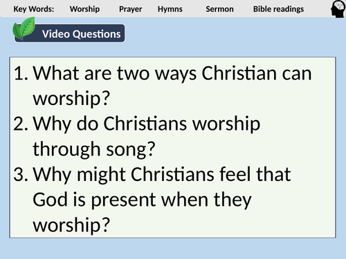 Christian Worship | Teaching Resources