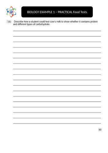 Science GCSE 6 Mark Question (6MQ) Writing Frames PowerPoint | Teaching ...