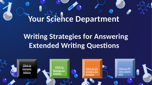 Science GCSE 6 Mark Question (6MQ) Writing Frames PowerPoint | Teaching ...
