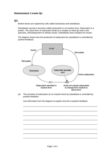 AQA A level Biology - 3.6 Organisms respond to changes: 1 An intro to ...