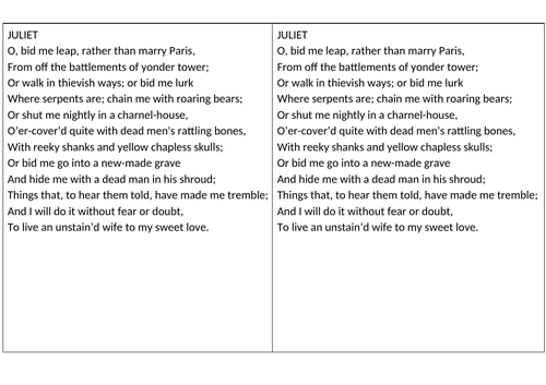 Romeo and Juliet - Full Scheme of Work | Teaching Resources