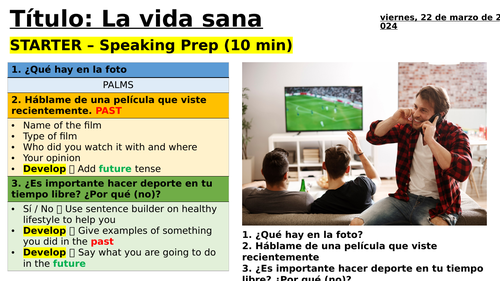 Healthy lifestyle / Vida sana | Teaching Resources