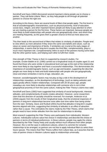 L4: Filter Theory - Relationships - AQA Psychology | Teaching Resources