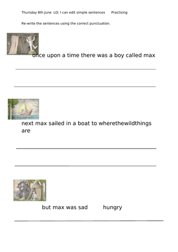 Where The Wild Things Are - Y1 - 3 week full Talk for Writing planning ...