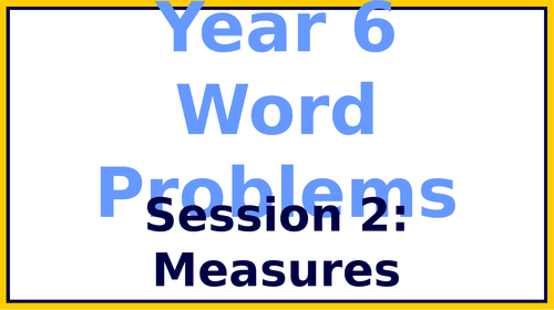 Year 6 Two Step Word Problems - Slides and Resources | Teaching Resources