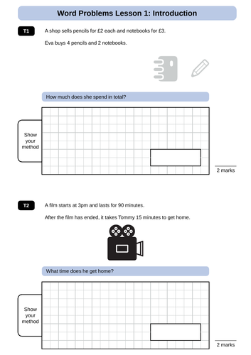 Year 6 Two Step Word Problems - Slides and Resources | Teaching Resources