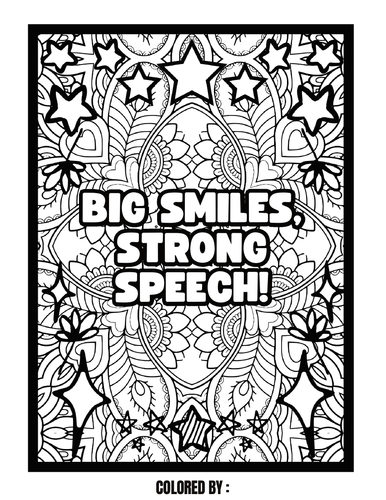 Oral Mechanism Exam Encouragements, Mindfulness Relaxing SEL Coloring ...