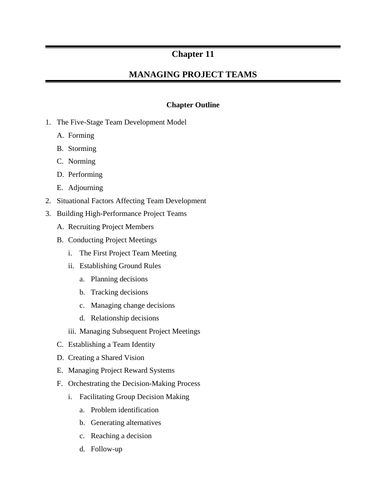 Foundations of Project Management - Lesson 11 Managing Project Team ...