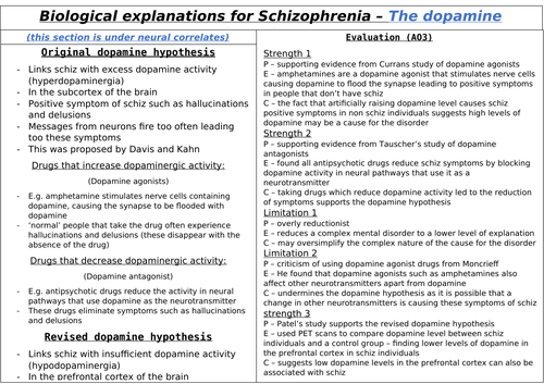 Schizophrenia - A level psychology AQA revision posters | Teaching ...