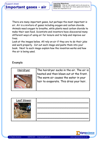 Gases Year 5 Lesson Plan Including Noble Gases | Teaching Resources