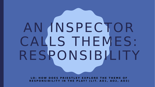 An Inspector Calls themes: Responsibility | Teaching Resources