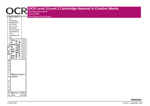 Creative iMedia NEA R094 URS merge doc | Teaching Resources