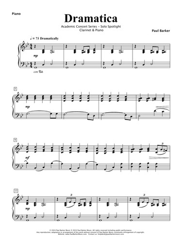 Dramatica (Clarinet & Piano) | Teaching Resources