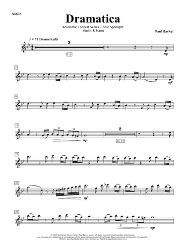 Dramatica (Violin & Piano) | Teaching Resources