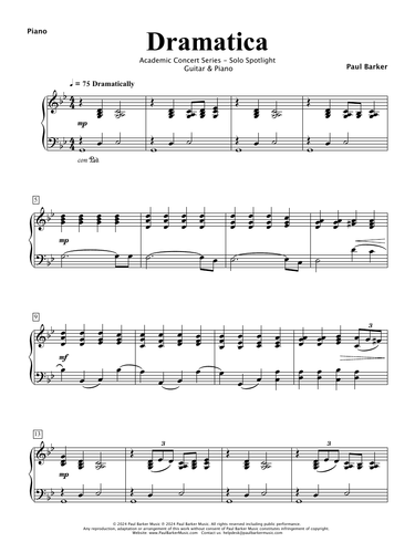 Dramatica (Acoustic Guitar & Piano) | Teaching Resources