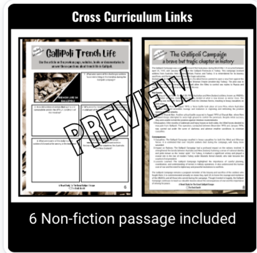 THE GREAT GALLIPOLI ESCAPE by Jackie French NOVEL STUDY | Teaching ...