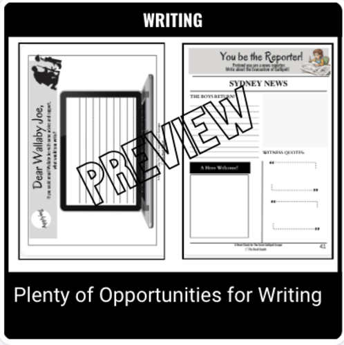 THE GREAT GALLIPOLI ESCAPE by Jackie French NOVEL STUDY | Teaching ...