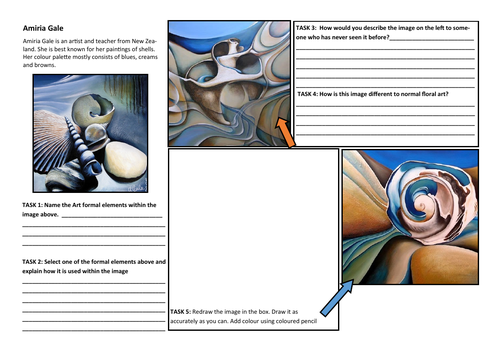Art cover BUNDLE worksheets - Natural Form | Teaching Resources