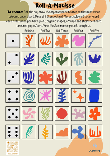 Roll-A-Matisse | Teaching Resources