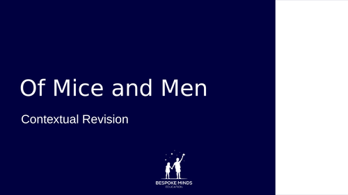 Of Mice and Men Revision Lesson - Context | Teaching Resources