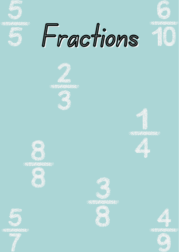Year 3/4/5 Fractions Workbook with answers | Teaching Resources