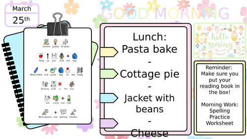 Spring Morning Slides | Teaching Resources