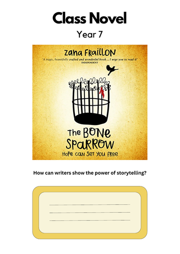 Bone Sparrow Book Study | Teaching Resources