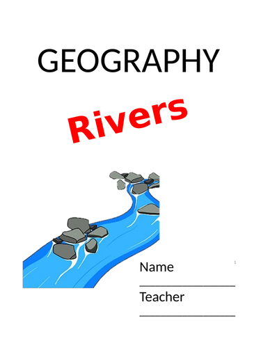 GCSE Geography Rivers content booklet | Teaching Resources
