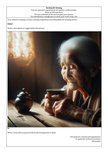 AQA Language Paper 1 Section B picture prompts | Teaching Resources