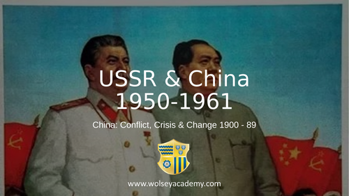 Mao's China & The USSR relationship | Teaching Resources