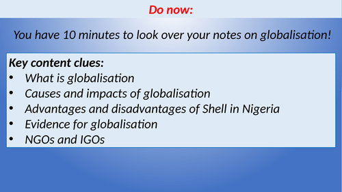 KS3 Geography Globalisation & TNCs 12 lessons + assessment. Trade, TNCs ...