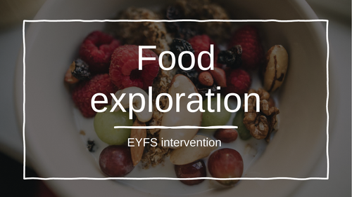 Food exploration group ideas | Teaching Resources