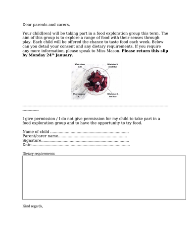 Food exploration group ideas | Teaching Resources