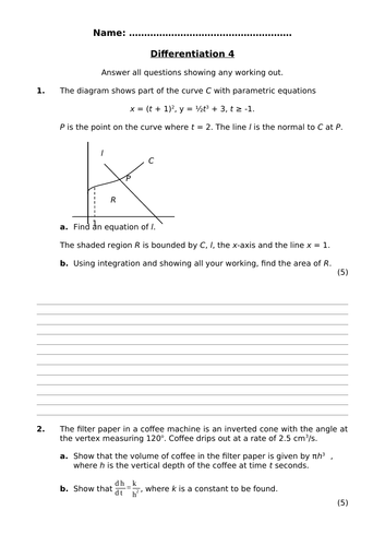 A Level Mathematics Assessment Pack | Teaching Resources