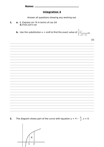 A Level Mathematics Assessment Pack | Teaching Resources