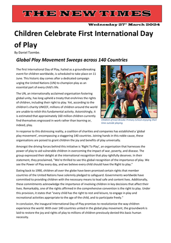 Newspaper Report Examples KS2 | Teaching Resources