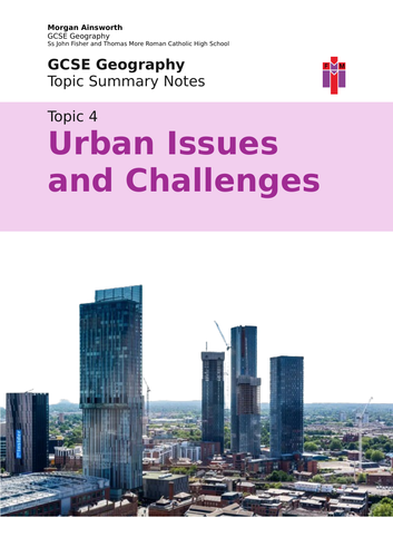 GCSE Geography - Urban Issues and Challenges Booklet - AQA | Teaching ...