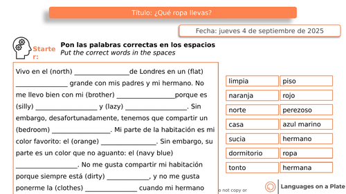 ¿Qué ropa llevas? - Clothes - Spanish - what clothes do you wear ...