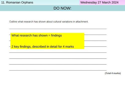 L11: Institutionalisation - Attachment - Paper 1 - AQA Psychology ... L11: Institutionalisation - Attachment - Paper 1 - AQA Psychology ...