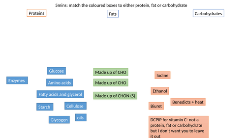 End of Topic Revision: Human Nutrition IGCSE | Teaching Resources