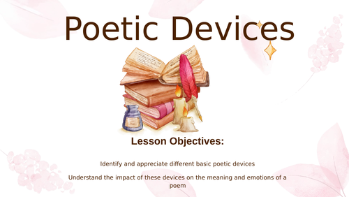 Poetic Devices Introduction | Teaching Resources