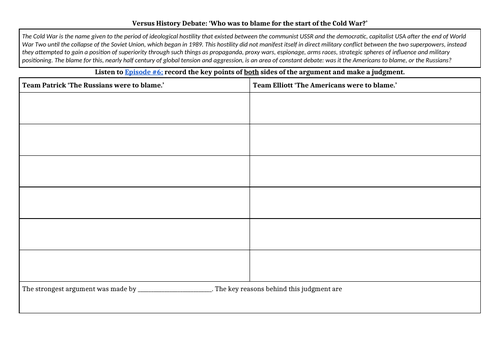 Origins of the Cold War Lessons | Teaching Resources