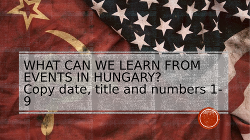 Origins of the Cold War Lessons | Teaching Resources