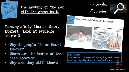 Mystery 2: The Man With the Green Boots | Teaching Resources