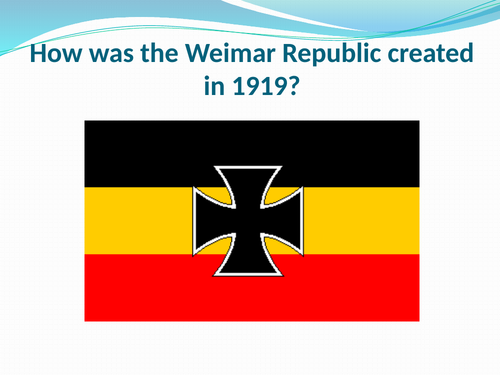 Weimar Republic Lessons | Teaching Resources