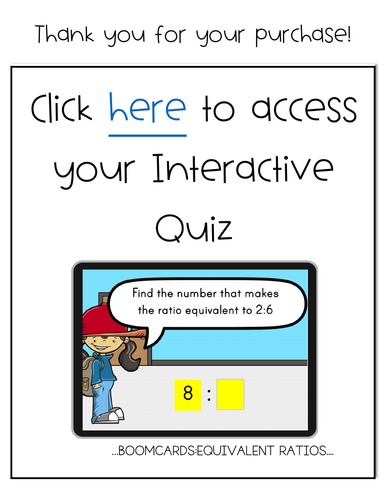 Master Equivalent Ratios: Engaging Interactive Quiz | Teaching Resources