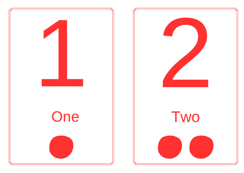 Pink touch counting cards 1-10 | Teaching Resources
