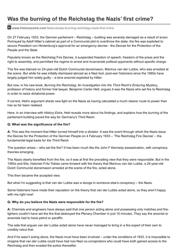 Control, Dictatorship and Life in Nazi Germany, 1933-39 | Teaching ...