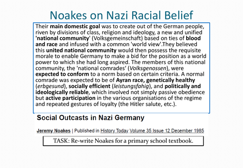 Control, Dictatorship and Life in Nazi Germany, 1933-39 | Teaching ...