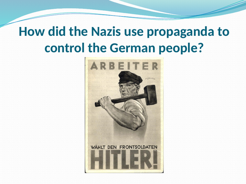 Control, Dictatorship and Life in Nazi Germany, 1933-39 | Teaching ...